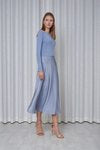 ROP-RPS2405 SILK KNIT BLUE DRESS – Coats and co.